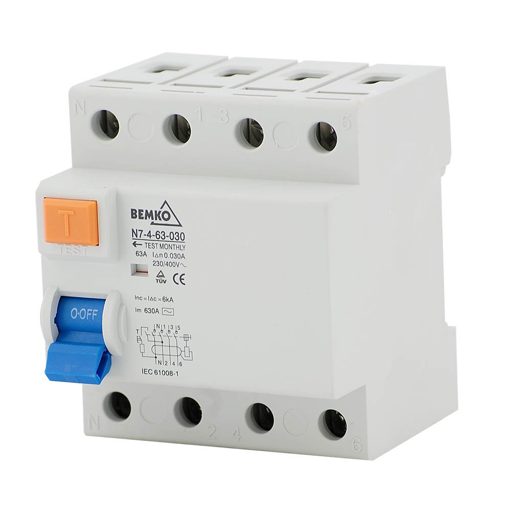 Prúdový chránič BEMKO 4P 25A - A05-N7-4-25-030 • elektroalica.sk